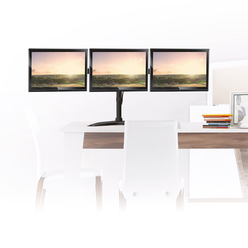 Suporte 3 Monitores de Mesa 13 a 27 Braço Articulado CTM-TRIO