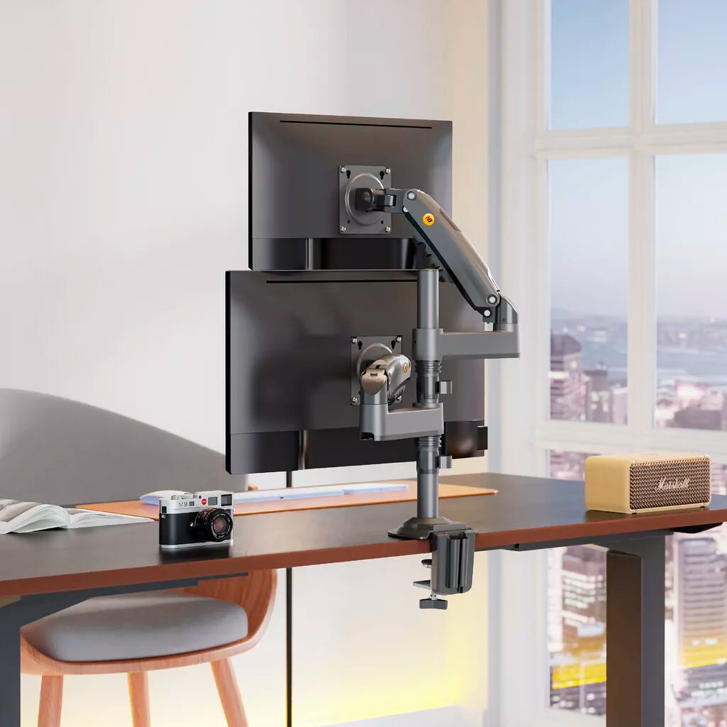 Suporte Articulado 2 Monitores 17 a 34 Pistão a Gás H180 NB